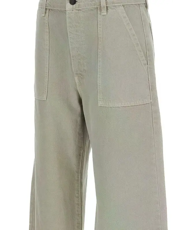 FRAME The Bow Barrel-leg Jeans - Neutrals