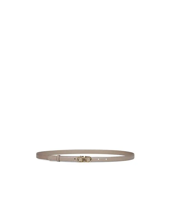 FERRAGAMO Logo Buckle Belt - Nude