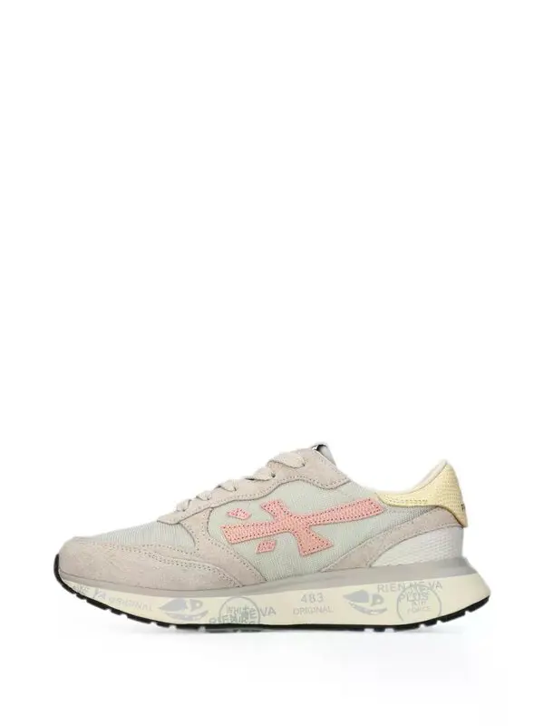 Premiata Lauryn Logo-patch Sneakers - Grey