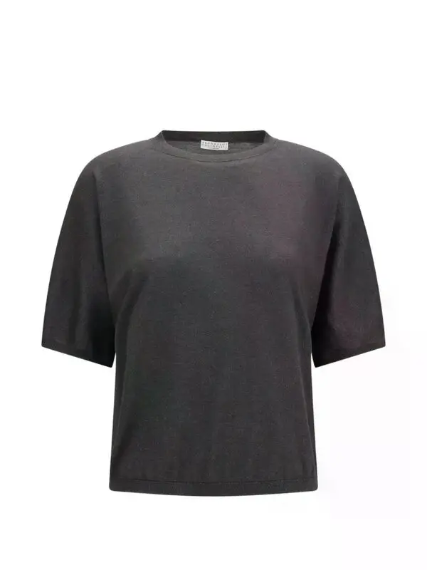 Brunello Cucinelli Short Sleeve Round Neck T-shirt