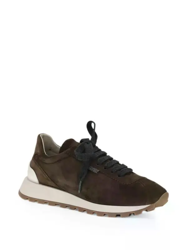 Brunello Cucinelli Suede Lace-up Sneakers