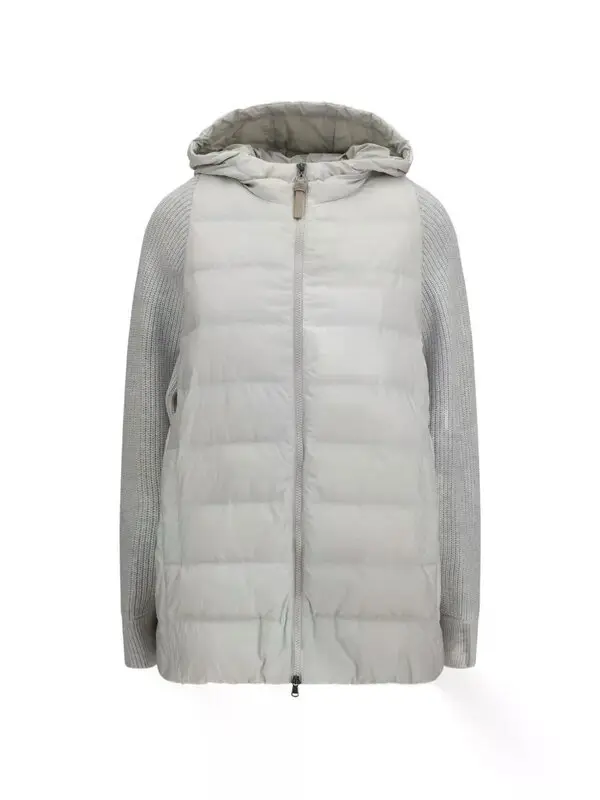Brunello Cucinelli Zip-up Hooded Jacket - Grey