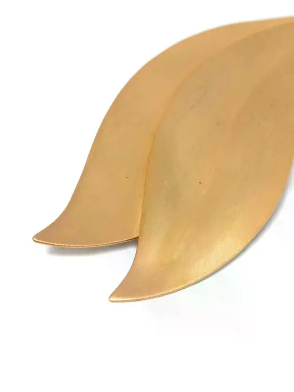 Emporio Armani Tone Leaf Motif Brooch