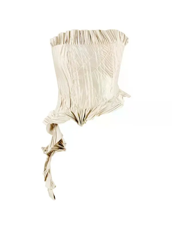 CONTESSA MILLS Le Fay Ruffled Pleated Top