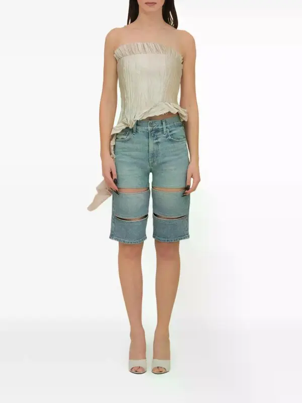 CONTESSA MILLS Le Fay Ruffled Pleated Top