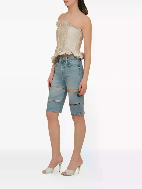 CONTESSA MILLS Le Fay Ruffled Pleated Top