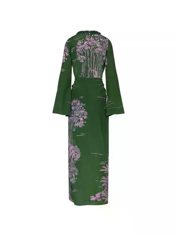 Johanna Ortiz Modern Landscape Silk Dress