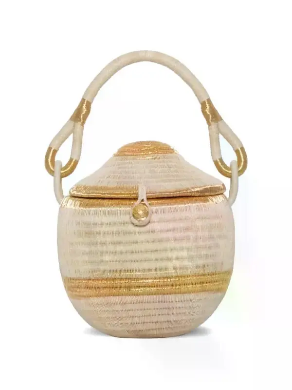 Johanna Ortiz Rooted Grace" Bucket Bag - Neutrals