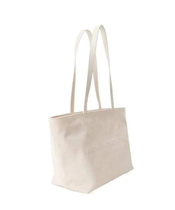 Alexander Wang Medium Logo-embossed Tote Bag - Vanilla