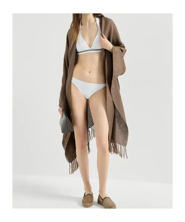 Brunello Cucinelli Monili Triangle Bikini Top