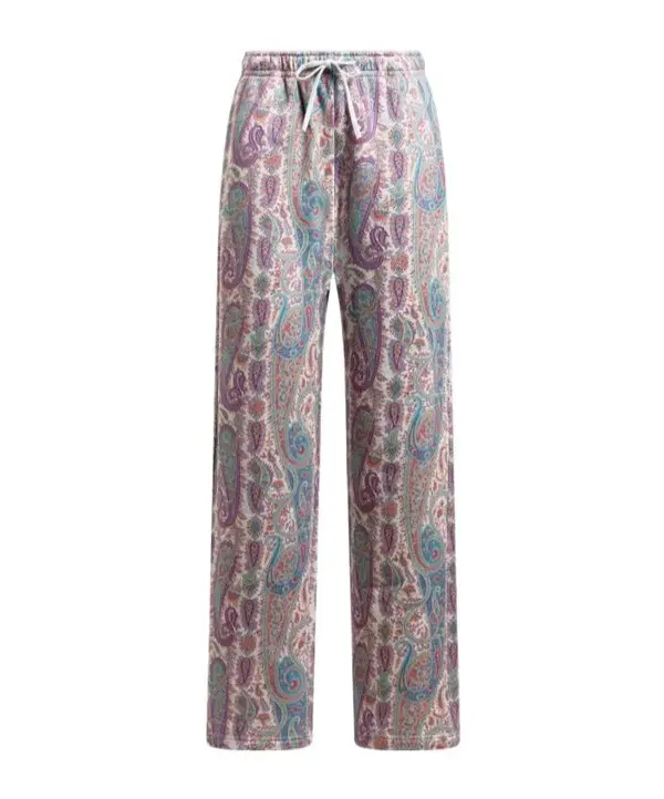 Etro Paisley Print Cotton Track Pants
