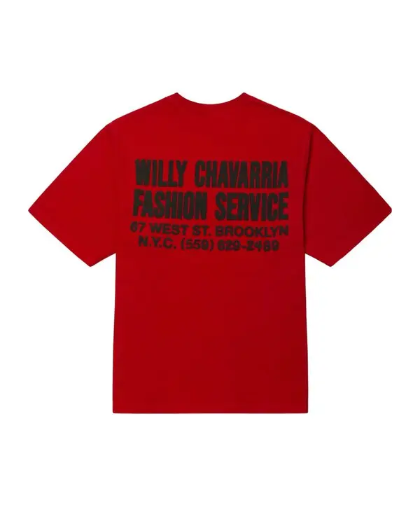 WILLY CHAVARRIA Fashion Service Logo T-shirt - Red