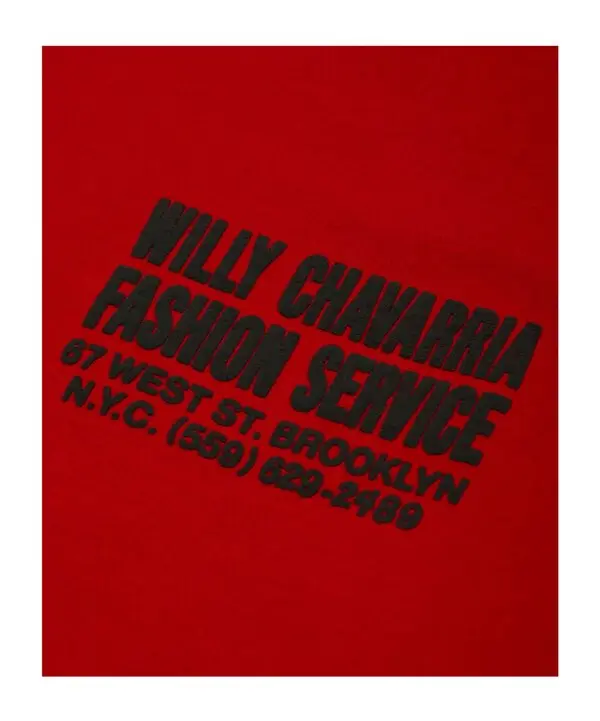 WILLY CHAVARRIA Fashion Service Logo T-shirt - Red