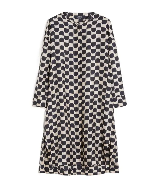 Max Mara Long Sleeve Printed Shirt Dress