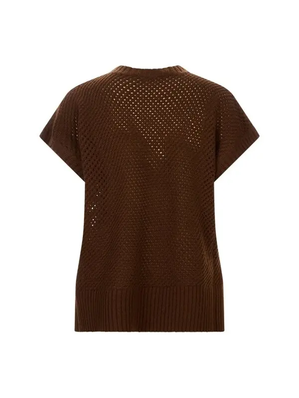 Max Mara Open-knit Top