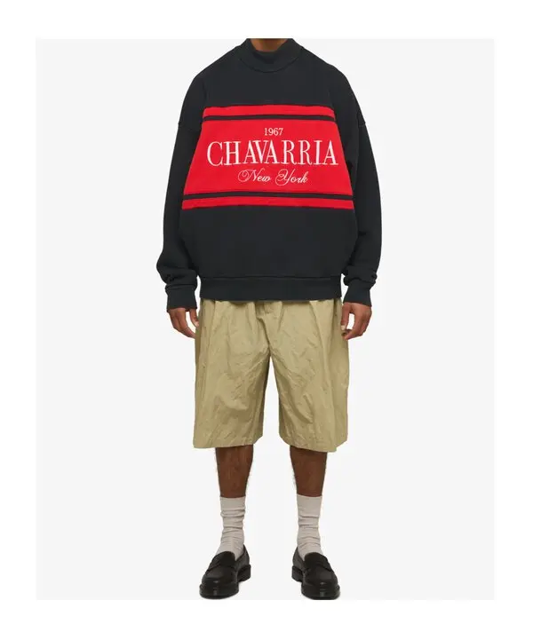 WILLY CHAVARRIA Logo Panel Sweatshirt - Black