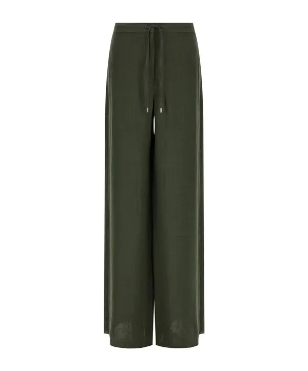 Max Mara Pelota Drawstring Wide-leg Trousers