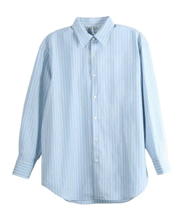 Auralee Striped Wool Shirt
