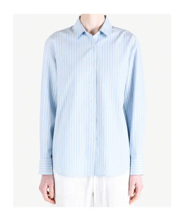 Auralee Striped Wool Shirt