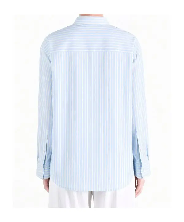 Auralee Striped Wool Shirt