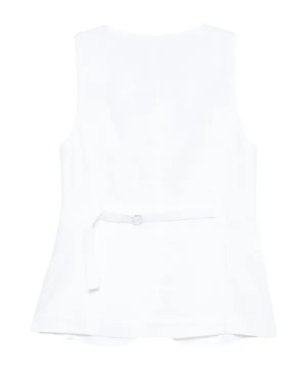 SEMICOUTURE Sleeveless Vest With Button Closure