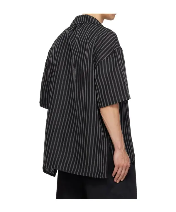 WILLY CHAVARRIA Oversized Striped Camp Shirt
