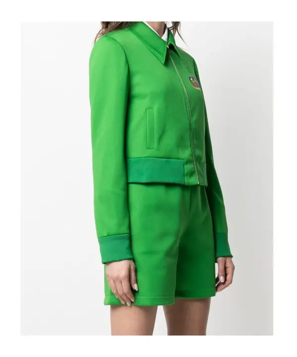 Gucci Tiger Embroidery Technical Jersey Jacket