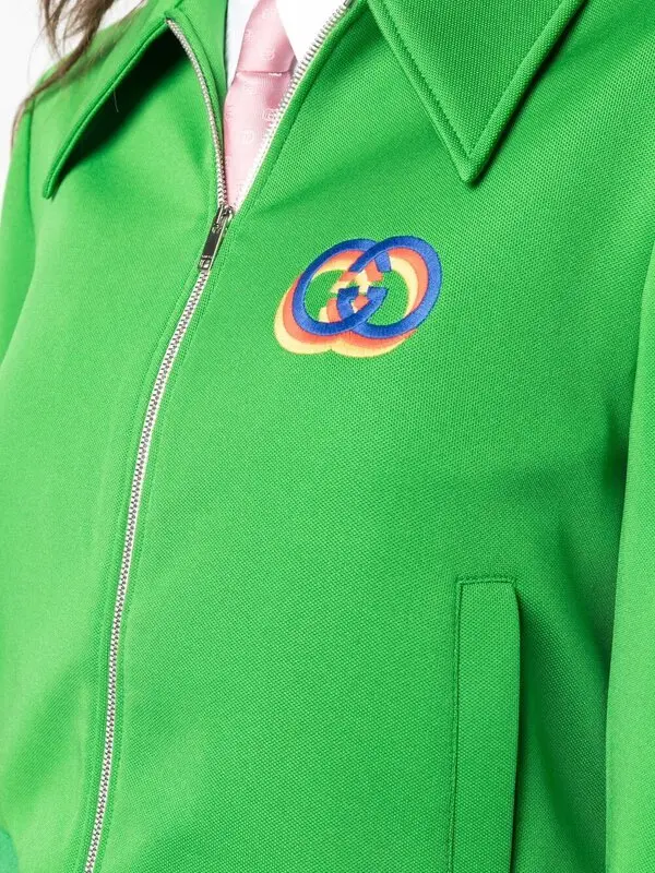 Gucci Tiger Embroidery Technical Jersey Jacket