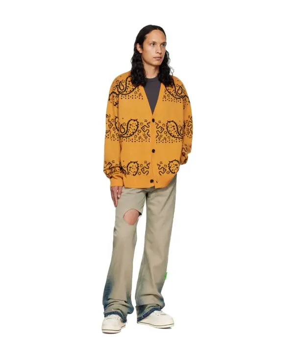 Rhude Paisley Print Button-front Cardigan