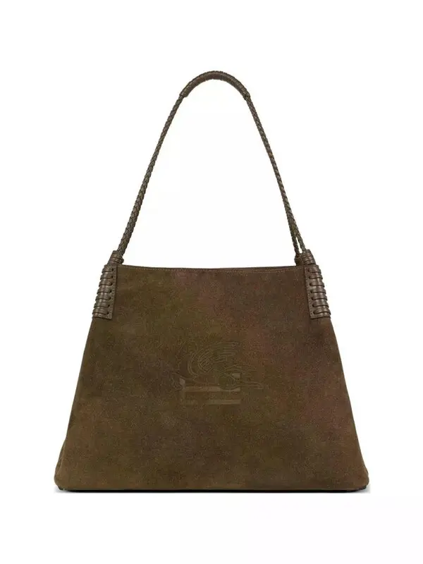Etro Large Libra Suede Tote Bag - Green
