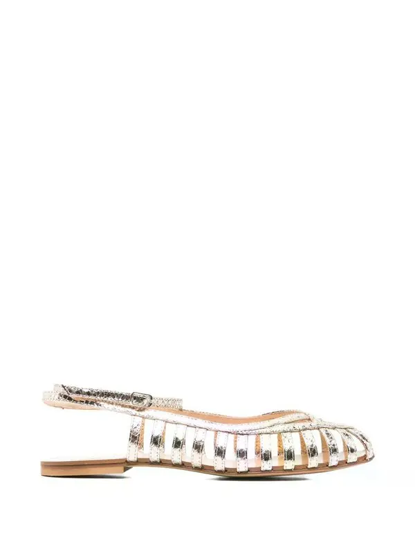 ANNA F. Round-toe Slingback Ballet Flats