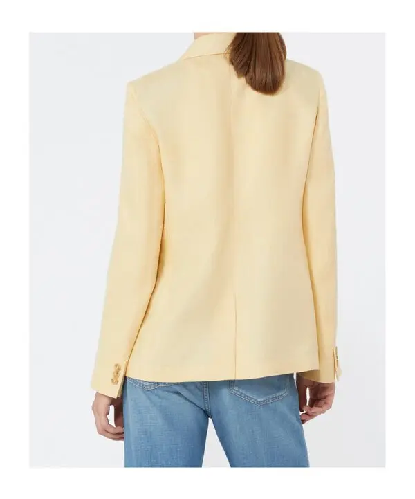 Max Mara Flap-pocket Blazer - Light Yellow