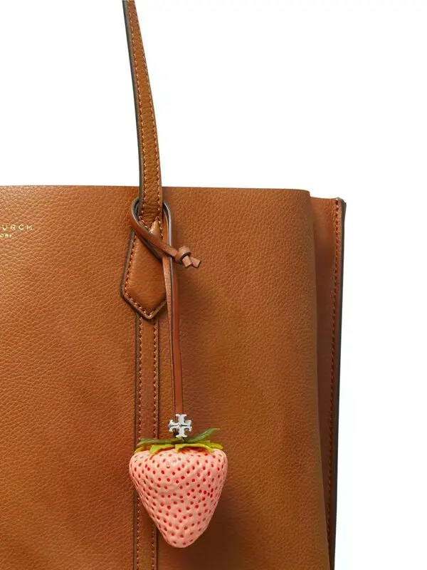 Tory Burch Engraved Logo Strawberry Keyring