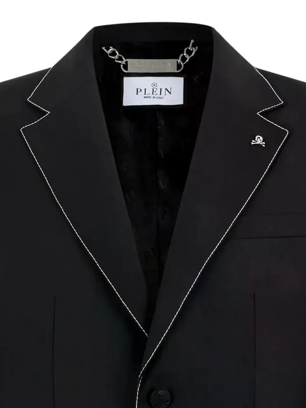 Philipp Plein Contrast-stitching Blazer