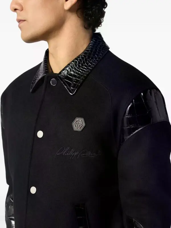 Philipp Plein Crocodile-effect Jacket
