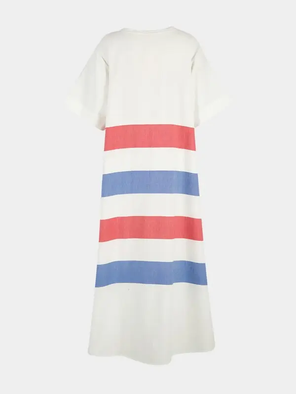 MARRAKSHI LIFE Striped Cotton Maxi Dress