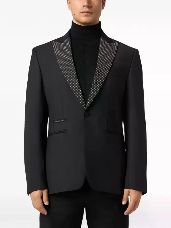 Philipp Plein Embellished Buttoned Blazer