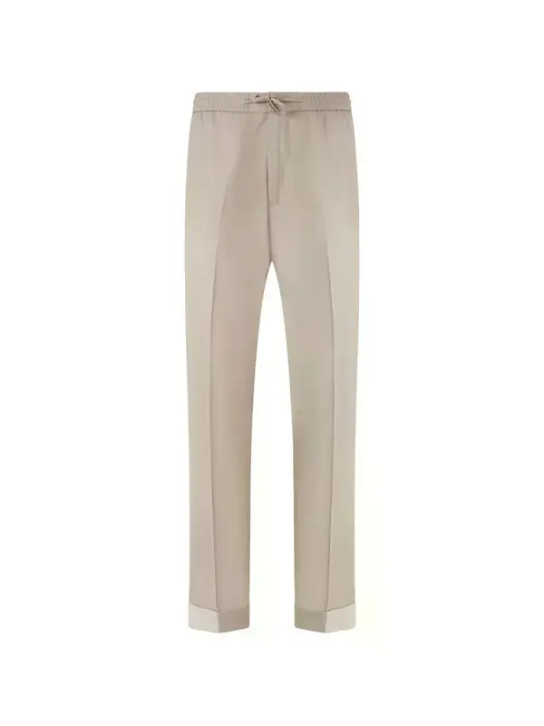 Philipp Plein Drawstring Turn-up Trousers
