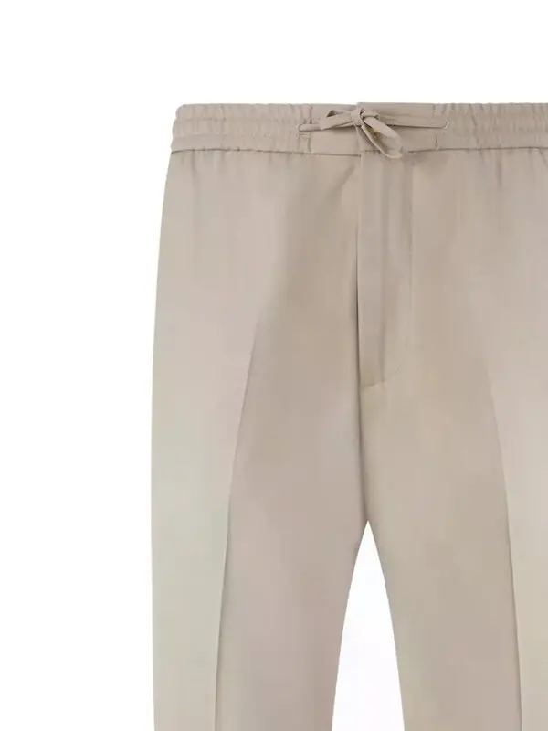 Philipp Plein Drawstring Turn-up Trousers