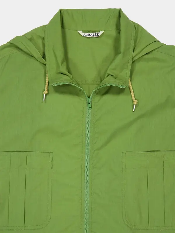 Auralee Dusty Cotton Hooded Blouson
