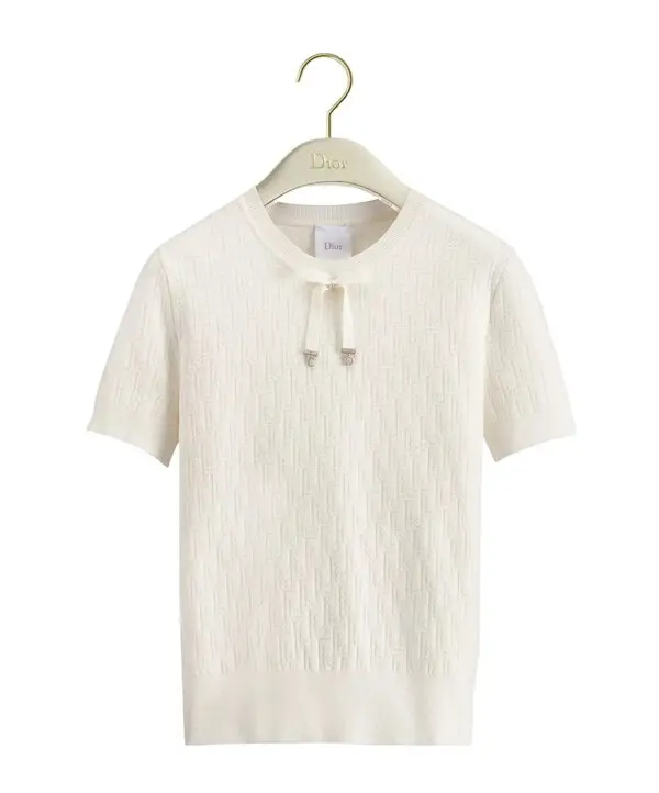 Dior Short-sleeved Sweater - White