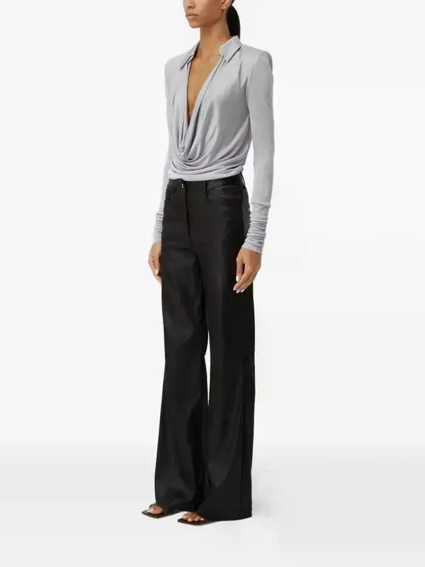 Gauge81 Athy Coated Flared Trousers