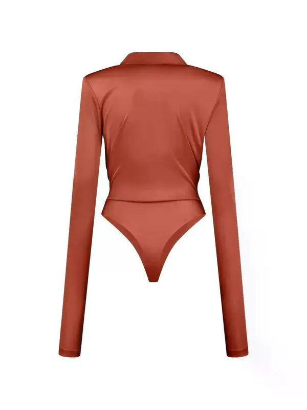 Gauge81 Bauska Draped V-neck Bodysuit