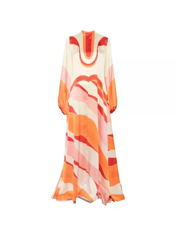 Raquel Diniz Parana Abstract-print Maxi Dress