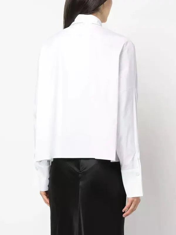 GENNY Embellished Cropped Shirt