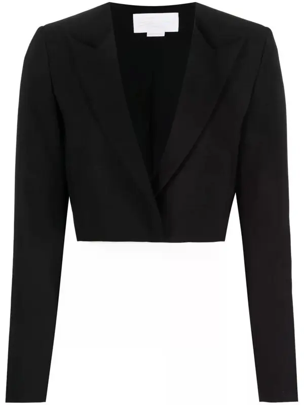 GENNY Cropped Peak-lapel Blazer