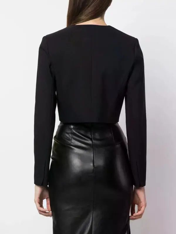 GENNY Cropped Peak-lapel Blazer