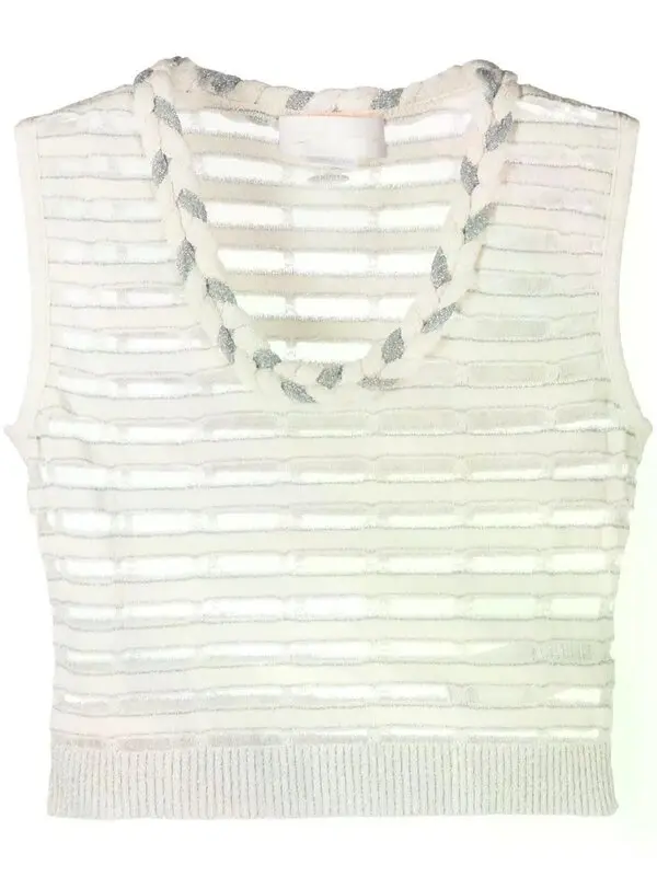 GENNY Cut-out Detail Top - Neutrals