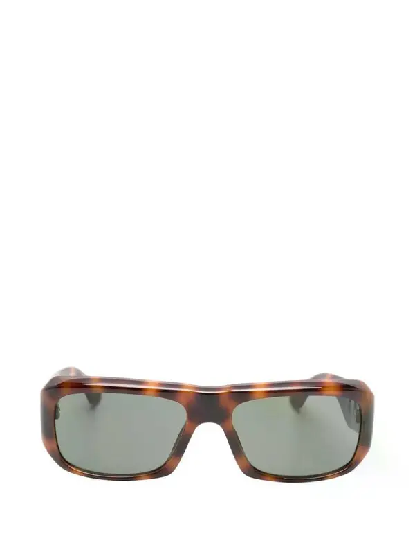 Saint Laurent Rectangle-frame Sunglasses - Brown