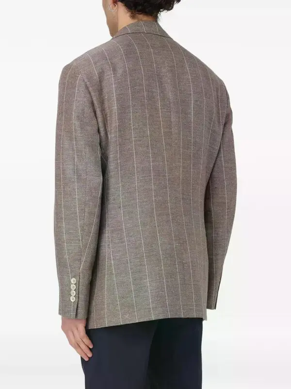 Brunello Cucinelli Pinstripe-pattern Double-breasted Blazer